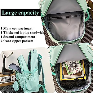 H HIKKER-LINK Water Resistant Laptop Backpack for Women 15.6 inch Causal Daypack for Daily Purple