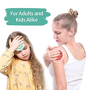 NEWGO Kids Ice Pack for Boo Boo, 3 Pack Gel Ice Pack Toddler Ice Pack for Children Kids Injuries, Pain Relief, Bruises, Swelling, Wisdom Teeth - 4.52" x 4.52"