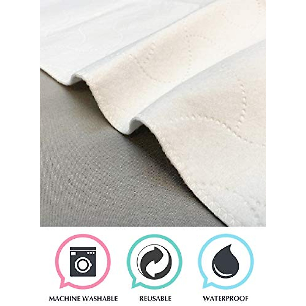 American Baby Company Waterproof Embossed Quilt-Like Flat Cradle/Bassinet Protective Pad Cover