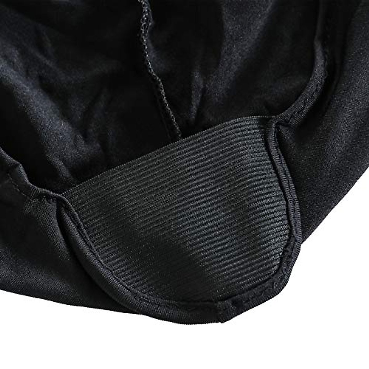 Obstal 6ft Stretch Spandex Table Cover for Standard Folding Tables - Universal Rectangular Fitted Tablecloth Protector for Wedding, Banquet and Party （Black, 72 Length x 30 Width x 30 Height Inches）