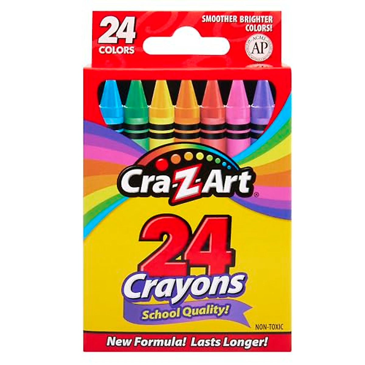 Cra-Z-Art 24ct Crayons Pack, Perfect Back to School Essential, Art Supplies for Coloring Fun, Ages 3 and Up