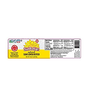 SunButter Sunflower Butter Natural Creamy (6 pack of 16oz Jars)