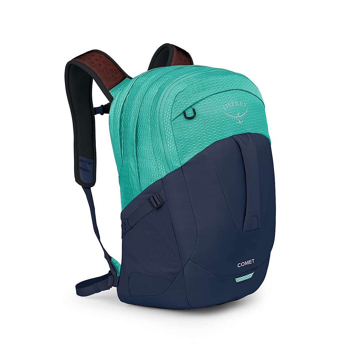 Osprey Comet Laptop Backpack, Reverie Green/Cetacean Blue