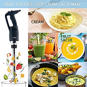 NJTFHU 20 in Heavy Duty Immersion Blender Handheld Kitchen, Hand Blenders for Kitchen, Commercial Mixer Electric, 500W Detachable Shaft Adjustable Variable Speed, Emulsifier Blender Handheld