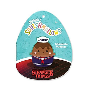 Squishmallows Original “Stranger Things” 3.5-Inch Chocolate Pudding + USS Butterscotch 2-Pack - Official Jazwares Plush (Clips)