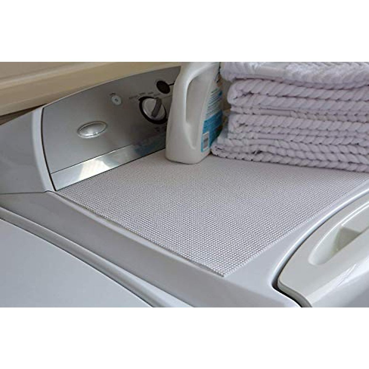 Duck 281877/1344559 Select Grip EasyLiner Non-Adhesive Shelf Liner, 20" x24' and 12" x20', 2 Rolls Total, White, 59 Sq Ft