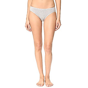Calvin Klein Women's Cotton Stretch Logo Multipack Bikini Panty, Black/White/Grey Heather, Medium