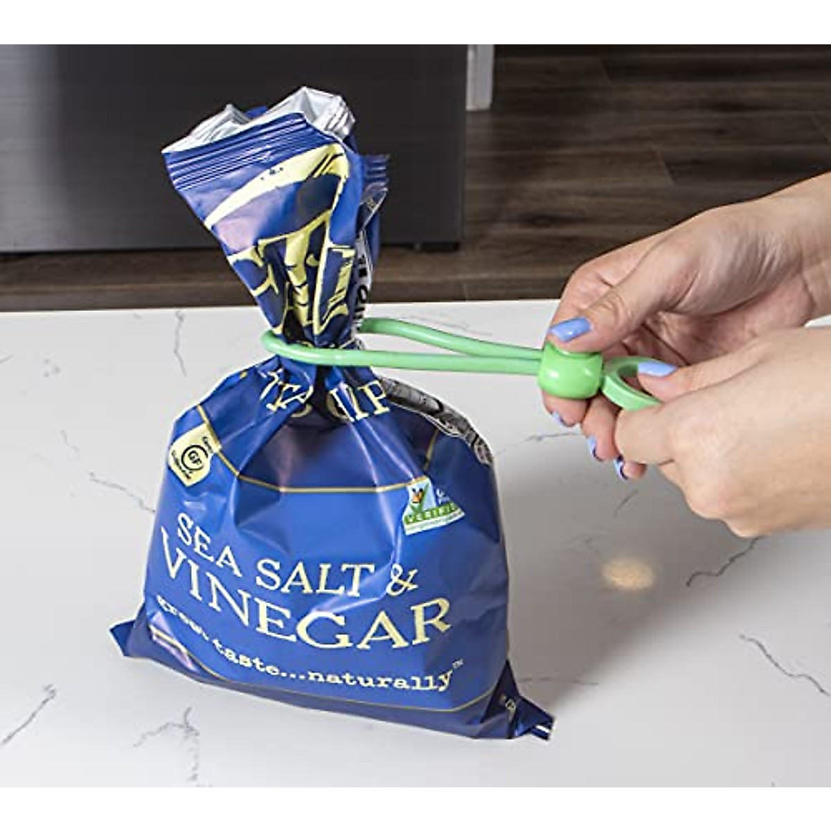 Fresh Fare Innovative Chip Clip Replacement Keep Snacks Fresh, Standard, Blue, Green, Red