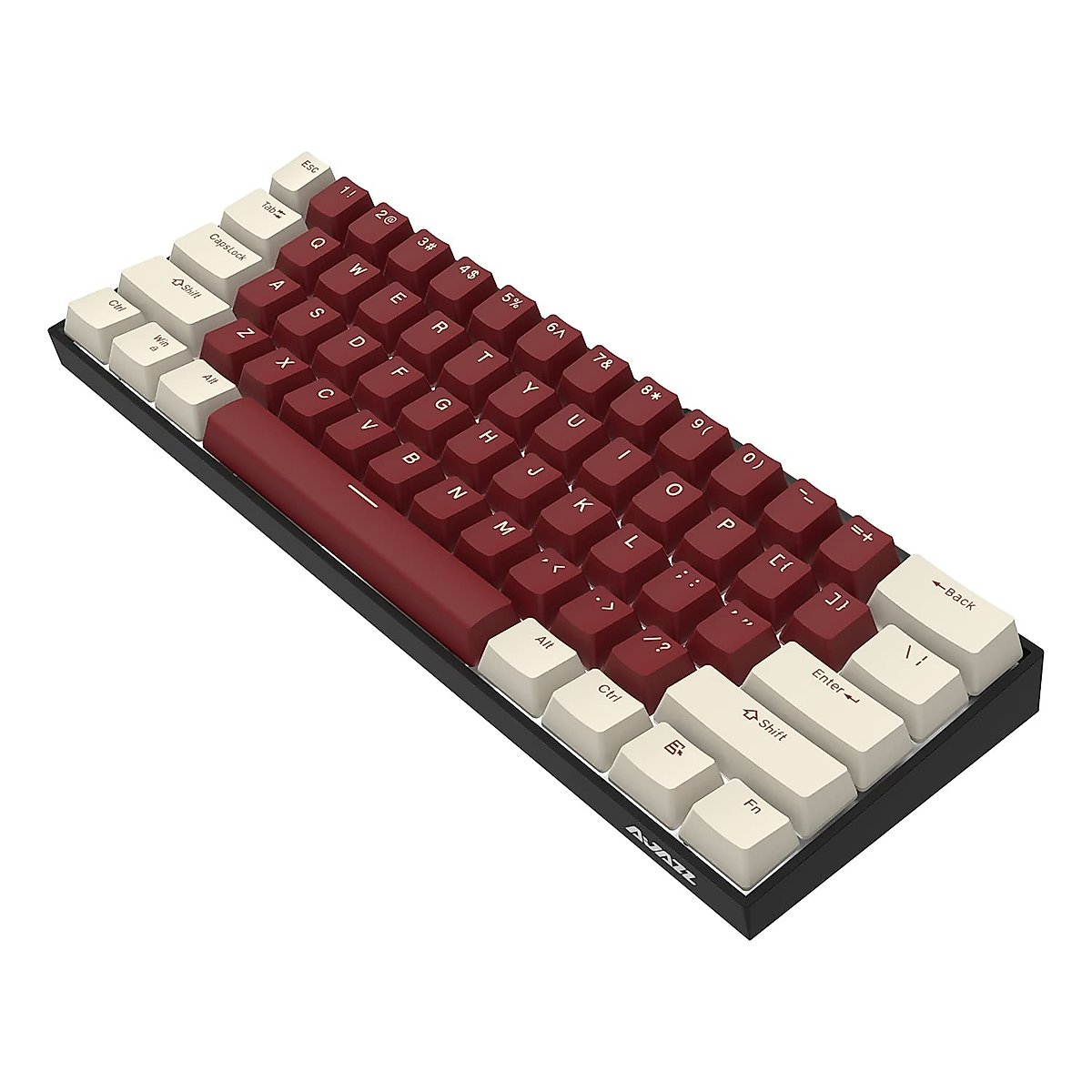 FIRSTBLOOD ONLY GAME. K610T 60% 2.4G Wireless/Bluetooth 5.0/USB Wired Triple Mode Mechanical Keyboard, 61 Keys Compact Gaming Keyboard with Programmable Software, White Backlit, Brown Switch