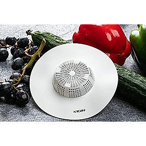 NTCZH Shower Drain Stopper Lightweight and Soft, TPE/TPR Drain Hair Catcher, Strainers Protectors Cover ​for Floor, Laundry, Kitchen, Bathroom Laundry, and Bathtub