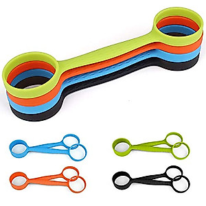 Water Bottle Strap Soft Water Bottle Carrier 4 PCS unning Water Bottle Handheld -Silicone