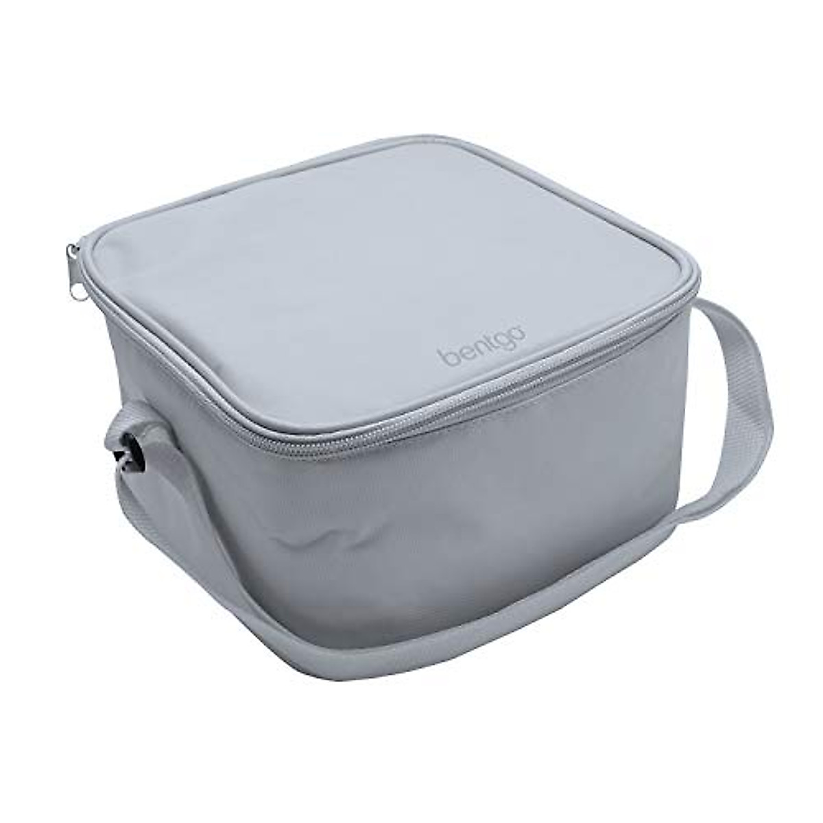 Bentgo Classic Bag (Gray) - Insulated Lunch Bag Keeps Food Cold On the Go - Fits the Classic Lunch Box, Cup, Sauce Dippers and an Ice Pack - Works With Other Food Storage Boxes