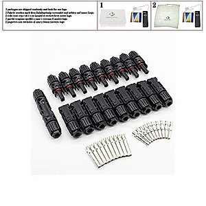 10Pairs Connector Male and Female, Solar Panel Connector 30A 1000V for PV Cable 2.5/4/6mm Solar Panel Connect