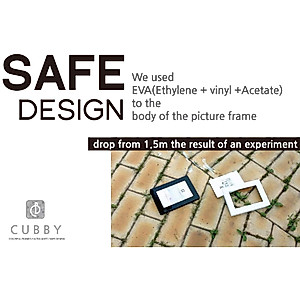 6x8 Cute Colorful Safe Design Cubby Ultra Light Pictures Frame (All Black)