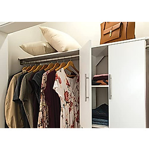 ClosetMaid SuiteSymphony Wood Top Shelf, Add On Accessory, Closet Shelf, 48 in. Wide, Pure White