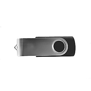 64GB Flash Drives (2 Pack Bulk - Black) 3.0 USB Memory Bundle with (2) Everything But Stromboli Lanyards & (3) White Labels for Pendrive/Flashdrive