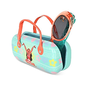 Disney Moana Girls Sunglasses For Kids with Matching Glasses Case and UV Protection for Toddlers (One Size, Moana)