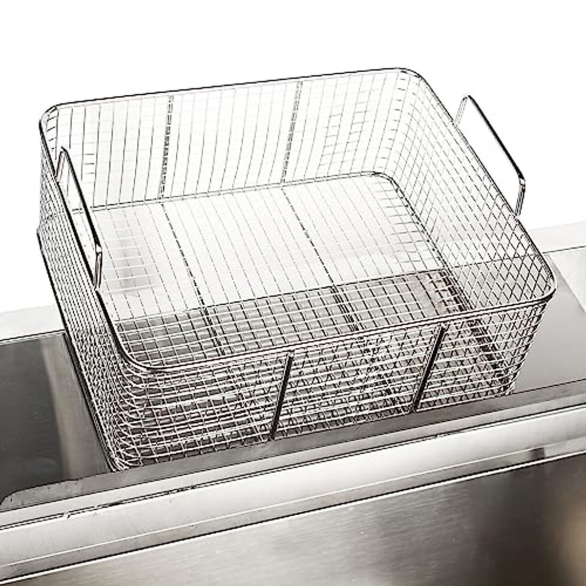 Breading Table Fried Food Prep Station, Commercial Manual Station Stainless Steel Fried Chicken Breading Prep Station (Silver)