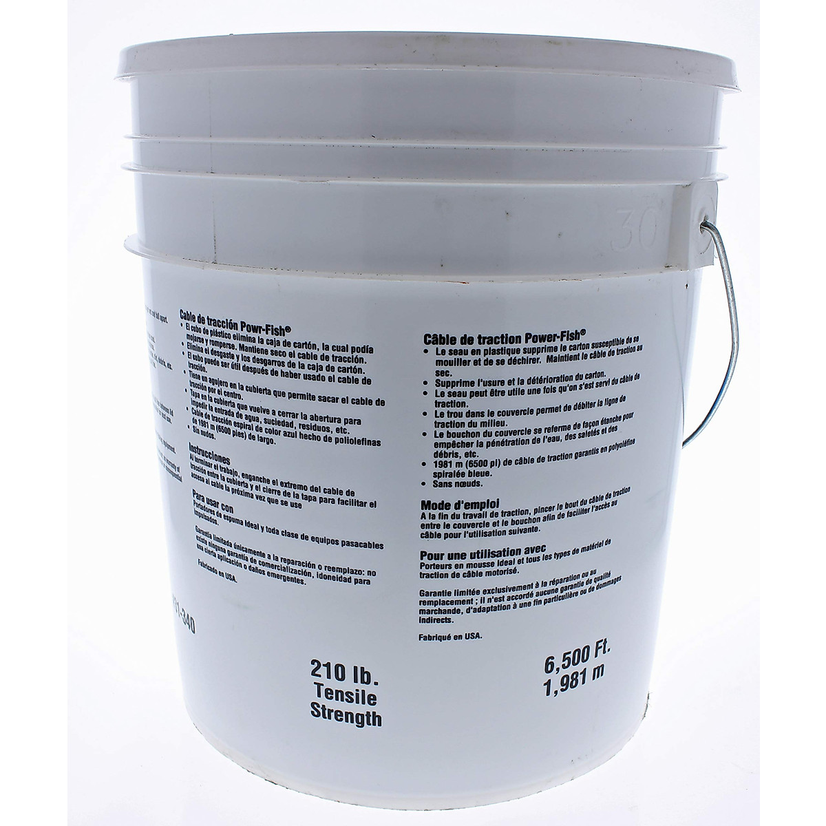 IDEAL Electrical 31-340 Powr-Fish Pull-Line 6,500 ft. Bucket