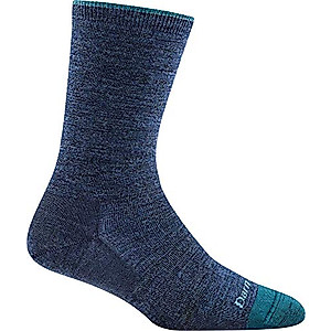 Darn Tough Women's Solid Basic Crew Lightweight Sock (Style 6012) - Denim, Medium