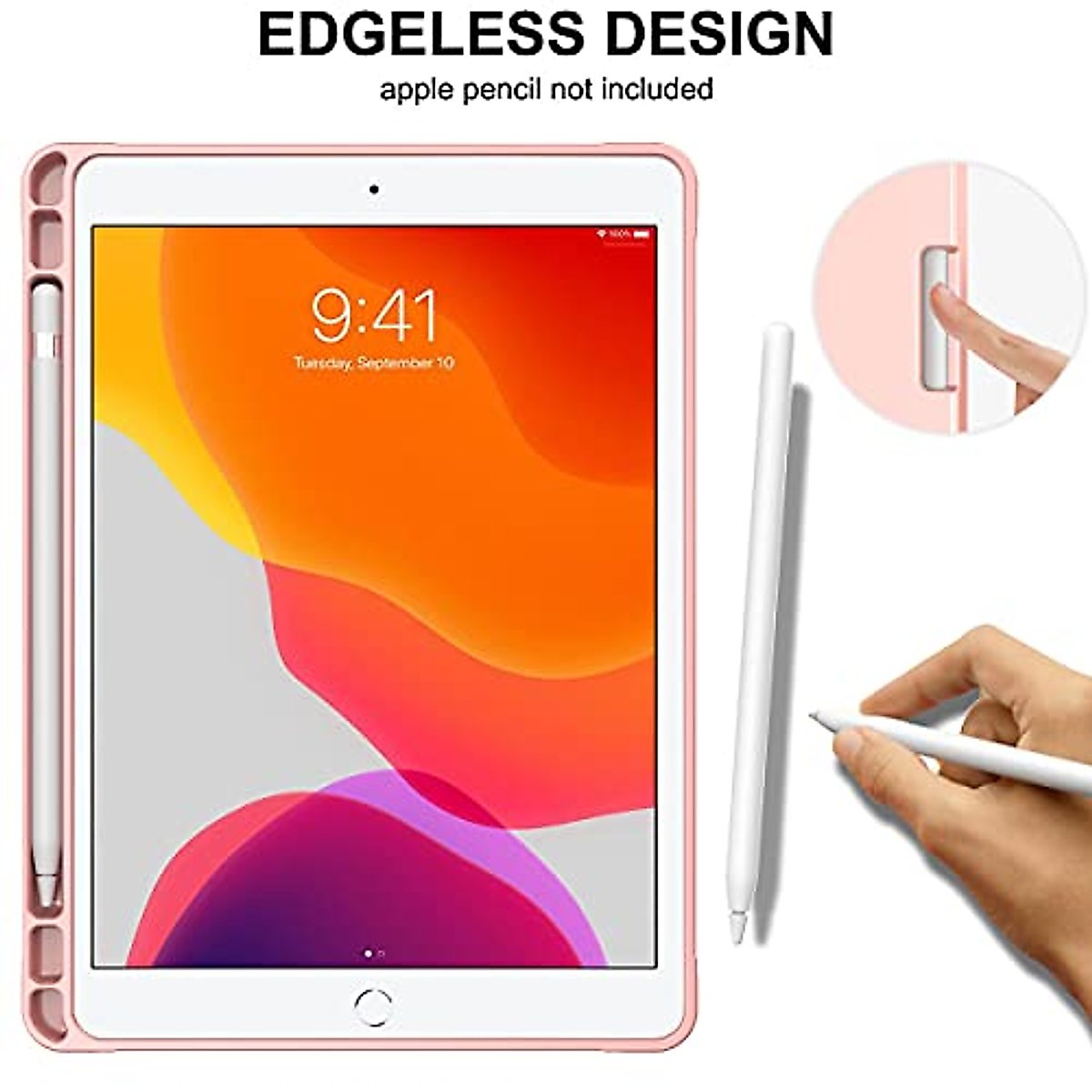 PIXIU comptible with pad 10.2 case with Pencil Holder 2021& 2019 & 2020 Release,Pad 9th/8th/7th Generation Case,Full Body Protective Filio Smart case Cover with Wake/Sleep Feature