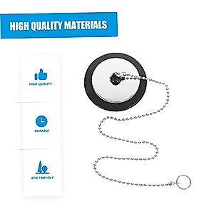 LIFKICH 2pcs Pool Stopper Bathroom Sink Strainer Hair Stopper for Tub Bath Plug Tub Plug Drainage Seal Cover Kitchen Sink Drain Strainer Sink Stopper Sink Sealing Plugs Black Rubber