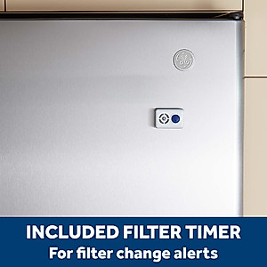 GE Whole House Water Filtration System | Reduces Sediment, Rust & More | Install Kit & Accessories Included | Filter Not Included | Replace Filters (FXHTC, FXHSC) Every 3 Months | GXWH35F, White, 7.50 x 13.50 x 7.75 inches