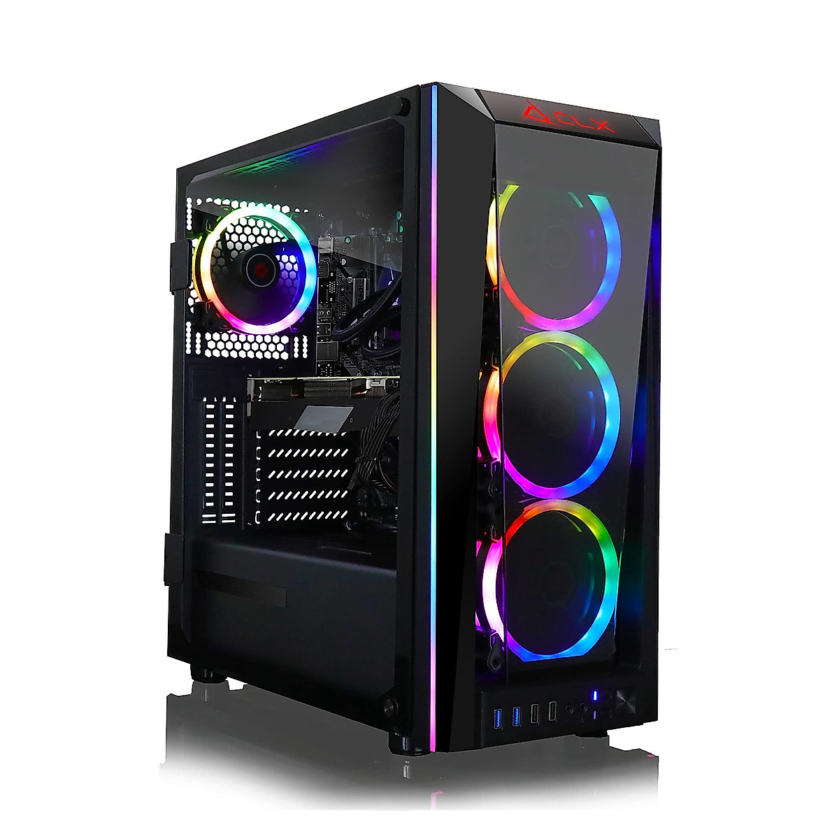 CLX Set - Liquid Cooled Intel Core i9 10850K 3.6Ghz 10-Core Processor, 16GB DDR4 Memory, GeForce RTX 3070 8GB GDDR6 Graphics, 480GB SSD, 2TB HDD, WiFi, Windows 11 Home 64-bit