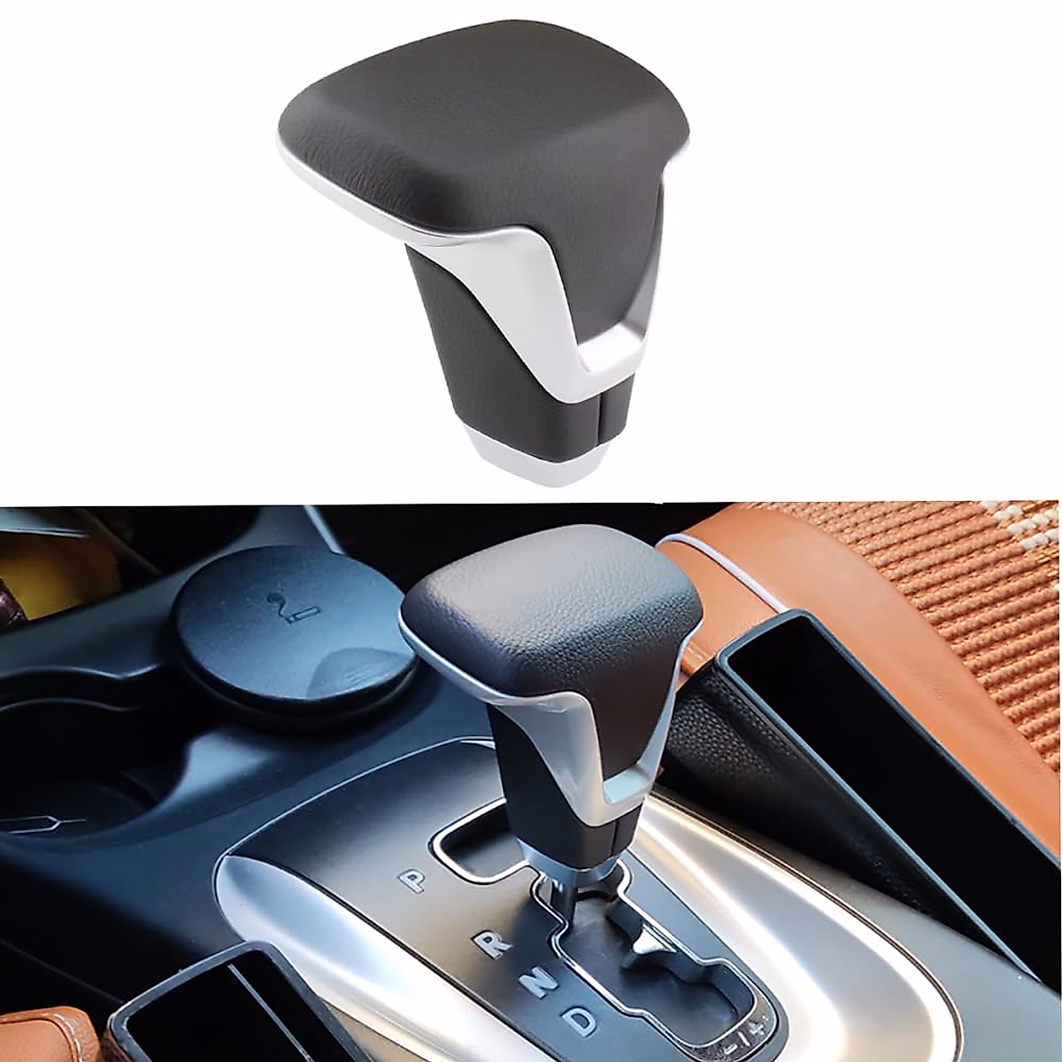 LEOHUNPAIL Gear Shift knob Automatic Accessories Compatible with Dodge, Chrysler 300C, Fiat