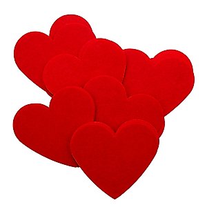 Playfully Ever After 3 Inch Red 22pc Stiff Felt Hearts
