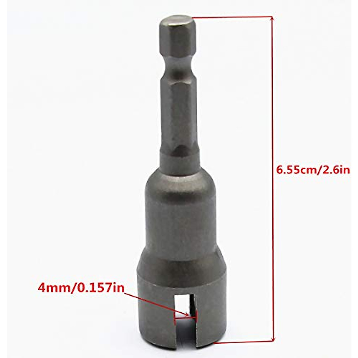 100 Pcs Wing Nut Drill Bit Set,Power Wing Nut Driver Socket Wrenches Tool 1/4 Inch Hex Shank for Panel Nuts Screws Eye C Hook & Q-Hanger 2