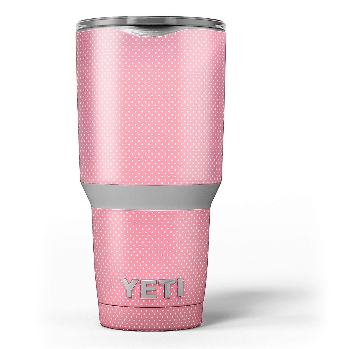 Design Skinz The Pink and White Micro Dot Pattern - Skin Decal Vinyl Wrap Kit Compatible with The Yeti Rambler Cooler Tumbler Cups