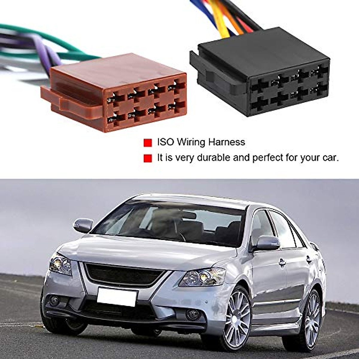 ISO Wiring Harness,Audio Line Car Plug Connector Connection Line Interior Fit for Toyota