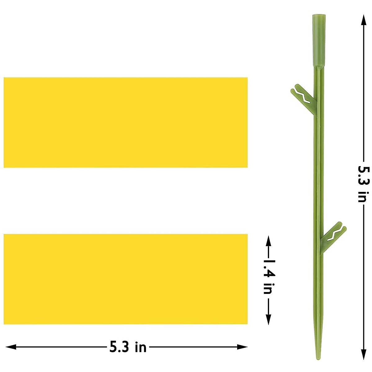 ALLRoad 84 Pcs Yellow Sticky Houseplant Traps Gnat Flying Insect Trap Indoor Fruit Fly Stakes Trap