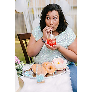 Fifty and Fabulous Wine Glass 50th Birthday Gift for Her 0017