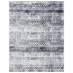SAFAVIEH Amelia Collection 10' x 14' Grey/Ivory ALA761F Rustic Tribal Distressed Non-Shedding Living Room Bedroom Dining Home Office Area Rug
