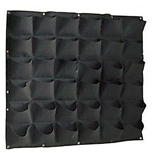 Active Gear Guy Vertical Hanging Outdoor Wall Planter with 36 Felt Pockets to Hold Living or Artificial Plants, Flowers, and Herbs, Great Décor for Patios, Gardens, and Entryways, Lightweight