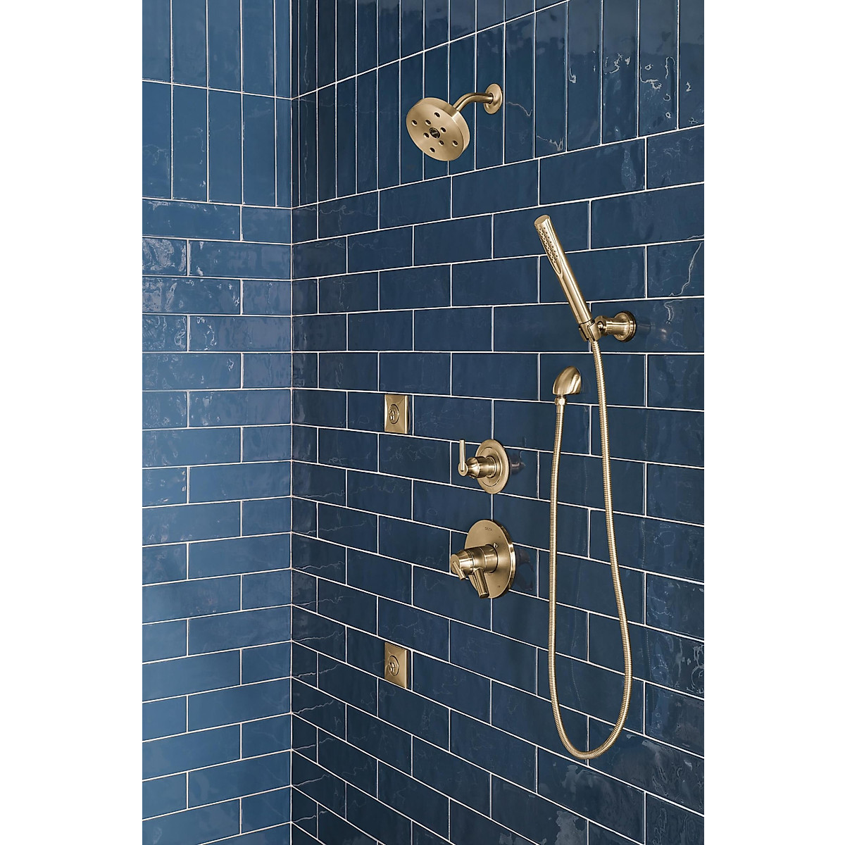 Delta Faucet Trinsic Gold 6-Setting Diverter Trim Kit, Diverter Valve Kit, Gold Shower Diverter, Champagne Bronze T11959-CZ (Valve Not Included)