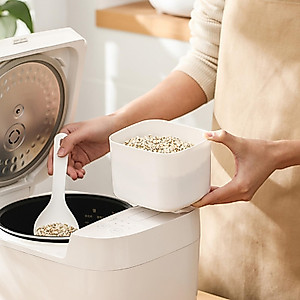 Kichvoe Cheese Keeper 5*2.5*2.5Inch White Rectangular Food Storage Container with Flip Top Lid, 700ML, , Phthalate Free, , Airtight, Refrigerator Storage, Hand Wash Only