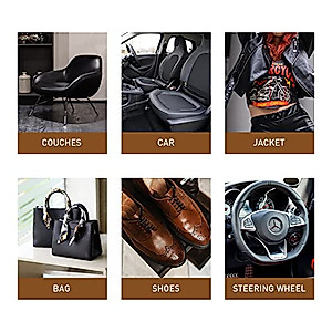 ARTME Acrylic Leather Paint Set, 20 Colors x 30ml Acrylic Leather Dye Kit Perfect for Shoes, Sneakers, Jackets, Leather Sofa, and Car Seat