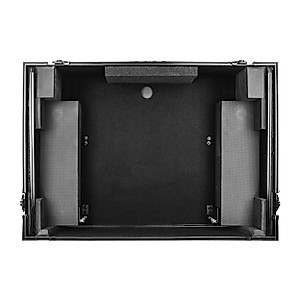 ODYSSEY FZGSPRIME4W2BL Denon Prime 4 Black Flight Case with Patented Glide Laptop Platform & 2U Rack Spaces