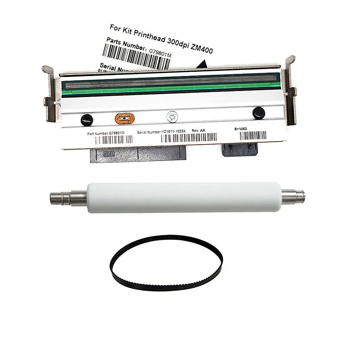 Spare Parts for Printer A+ ZM400 79801M Printhead/Thermal Printhead Roller Belt for Zebbra ZM400 305dpi Thermal Barcode Label Printer - (Color: Printhead Kit)
