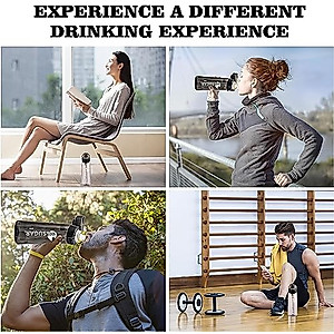 FCLMHD Flavored Pods for Flavored Water Bottle,650ML Fruit Fragrance Water Bottle with RANDOM 2 flavour pods Water Cup,for Gym and Outdoor Gift (black+2Pods)