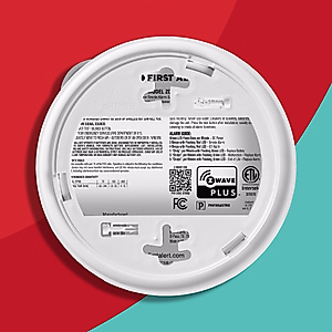 First Alert Z-Wave Smoke Detector & Carbon Monoxide Alarm, Works with Ring Alarm Base Station, 2nd Generation