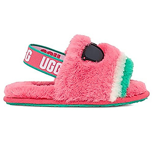 UGG Kids T Fluff Yeah Watermelon STUFFIE Slipper, 10 US Unisex Toddler