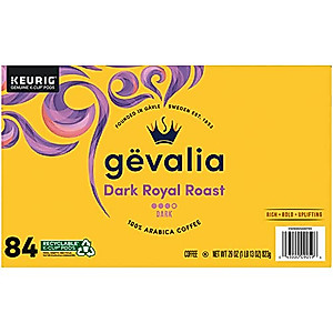 Gevalia Dark Royal Roast Dark Roast K-Cup Coffee Pods (84 Ct Box)