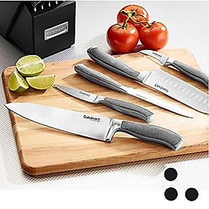 15 Piece Kitchen Knife Set with Block by Cuisinart, Cutlery Set, Graphix Collection, Stainless Steel, C77SS-15P & CTG-00-BCR7 Barrel Crock with Tools, Set of 7