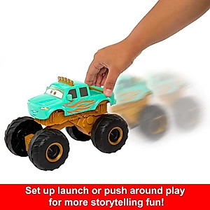 Mattel Disney and Pixar Cars On The Road Toys, Circus Stunt Ivy Vehicle, Jumping Monster Truck Inspired by Mattel Disney+ Show