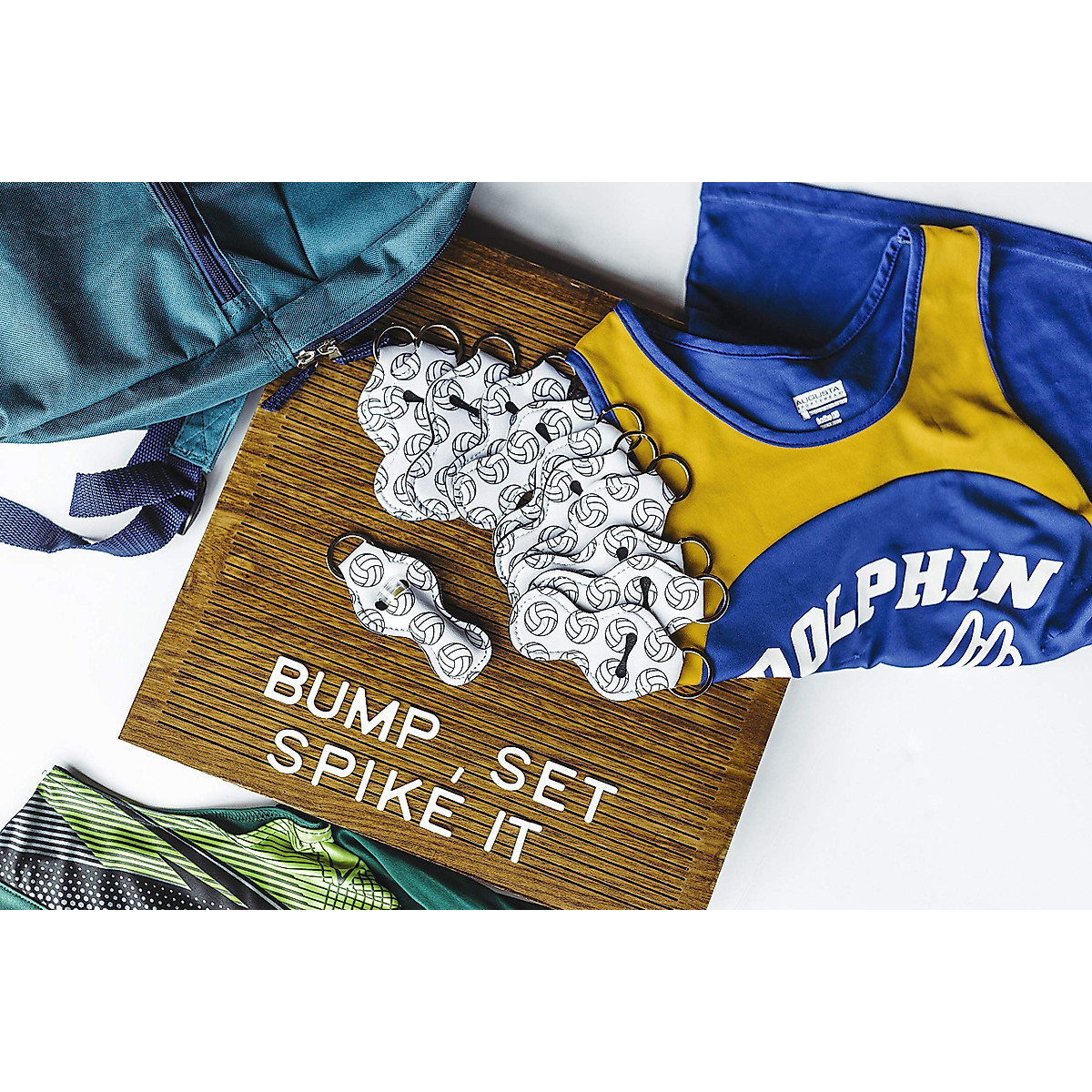 Daisy Lane Gift for Team Player Keychain - Set of 12 (Volleyball)