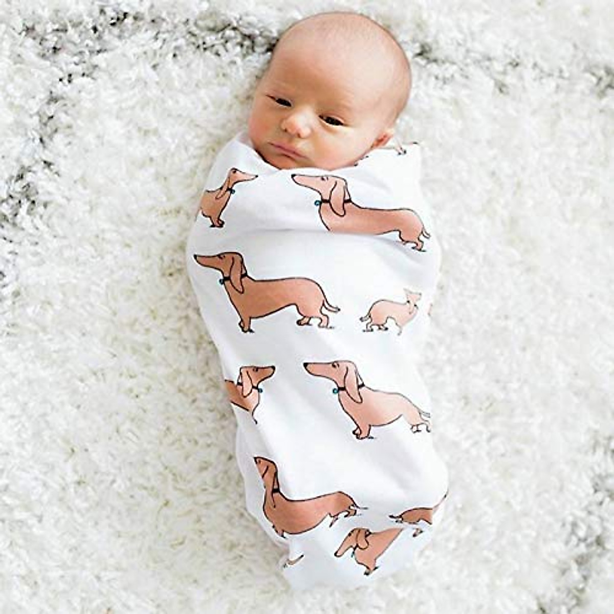 Doxie Swaddle Sack for Newborn, Dachshund Cocoon, Weiner Dog Swaddle with Headband, Boy Sleep Sack, Baby Boy Cocoon Swaddle, Cocoon Sack, Newborn Hospital Photos